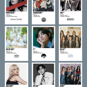 K-POP MINIMALIST POSTERS Set F - Etsy
