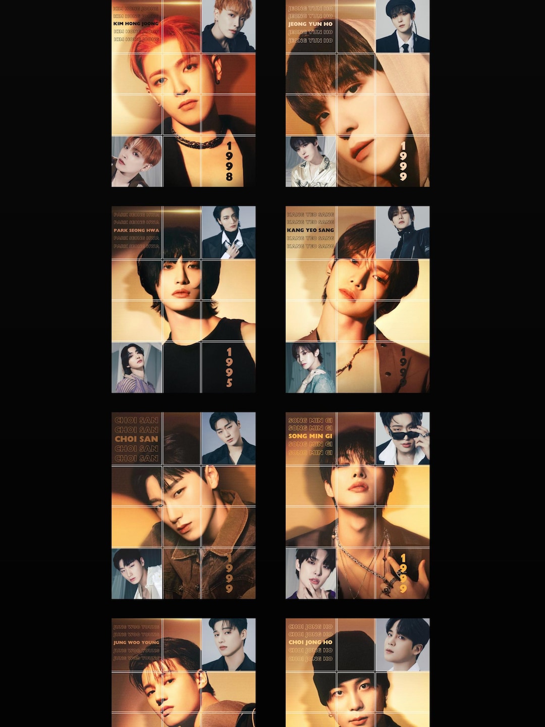 Ateez Collage Poster Print 8.5x11 Print K-pop Print - Etsy