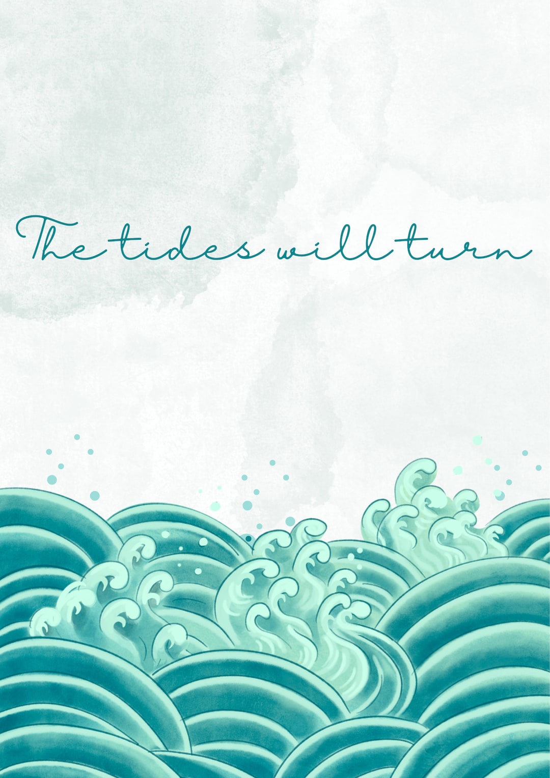 Positive Thinking Wall Art, Tides - Etsy