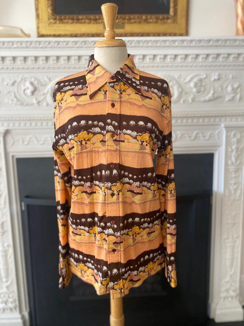 Vintage 1970's Men's by Huckapoo Rare Button up Shirt Made in Taiwan ...