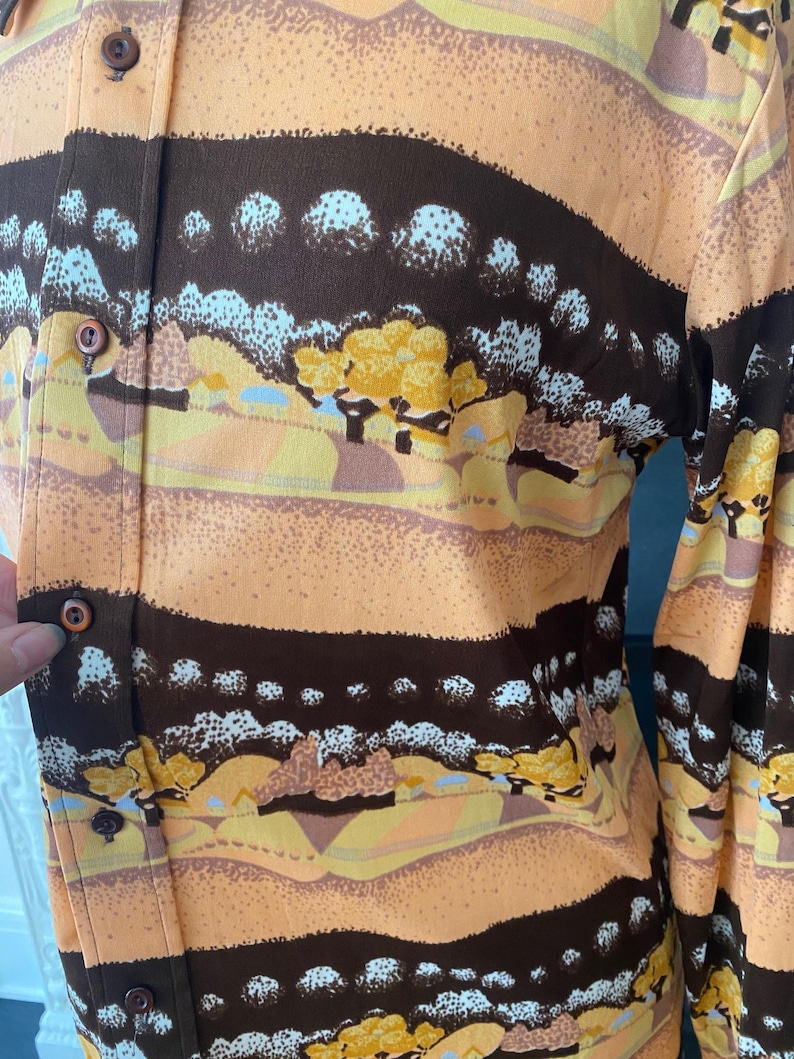 Vintage 1970's Men's by Huckapoo Rare Button up Shirt Made in Taiwan ...