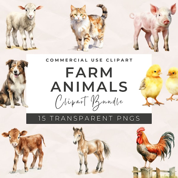 Farm Clipart - Etsy