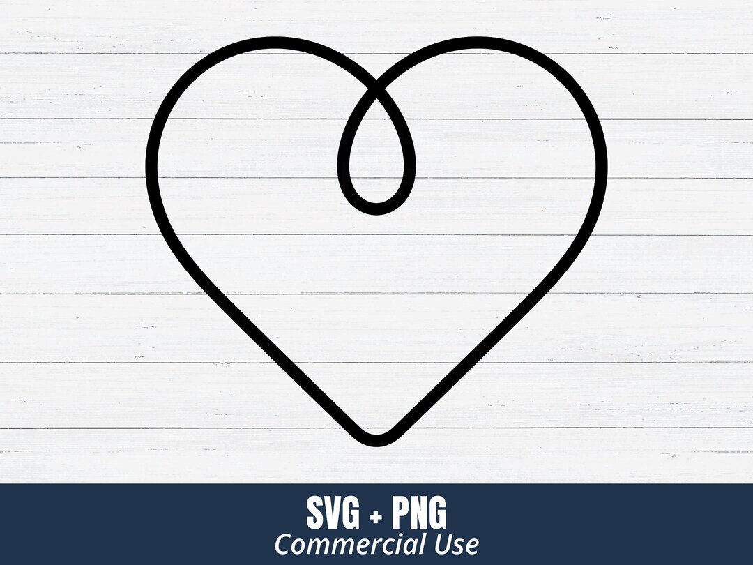Heart Outline Svg Png, Minimalistic Heart, Love Heart Svg, Lasercut ...