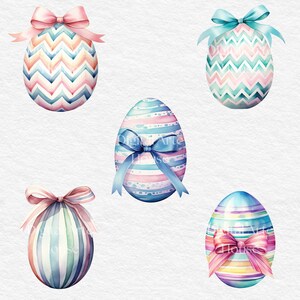 Pastel Easter Eggs Clipart Bundle - Pastel Color Clipart, Eastereggs ...