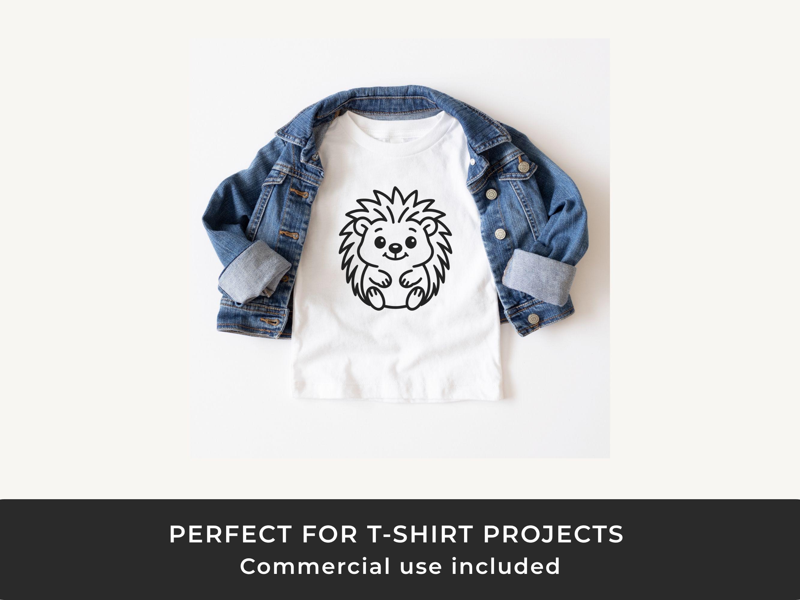 Hedgehog SVG: Cartoon Outline Cut File for Cricut and Silhouette - Etsy