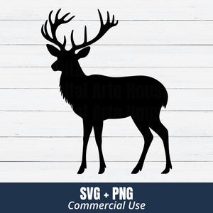 Reindeer Svg, Christmas Deer Svg, Reindeer Laser Svg, Standing Deer ...
