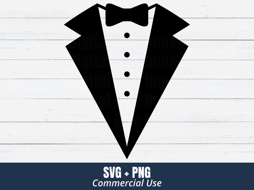 Tuxedo Svg, Necktie Svg, Suit Clipart, Tuxedo Silhouette, Tuxedo Cut ...