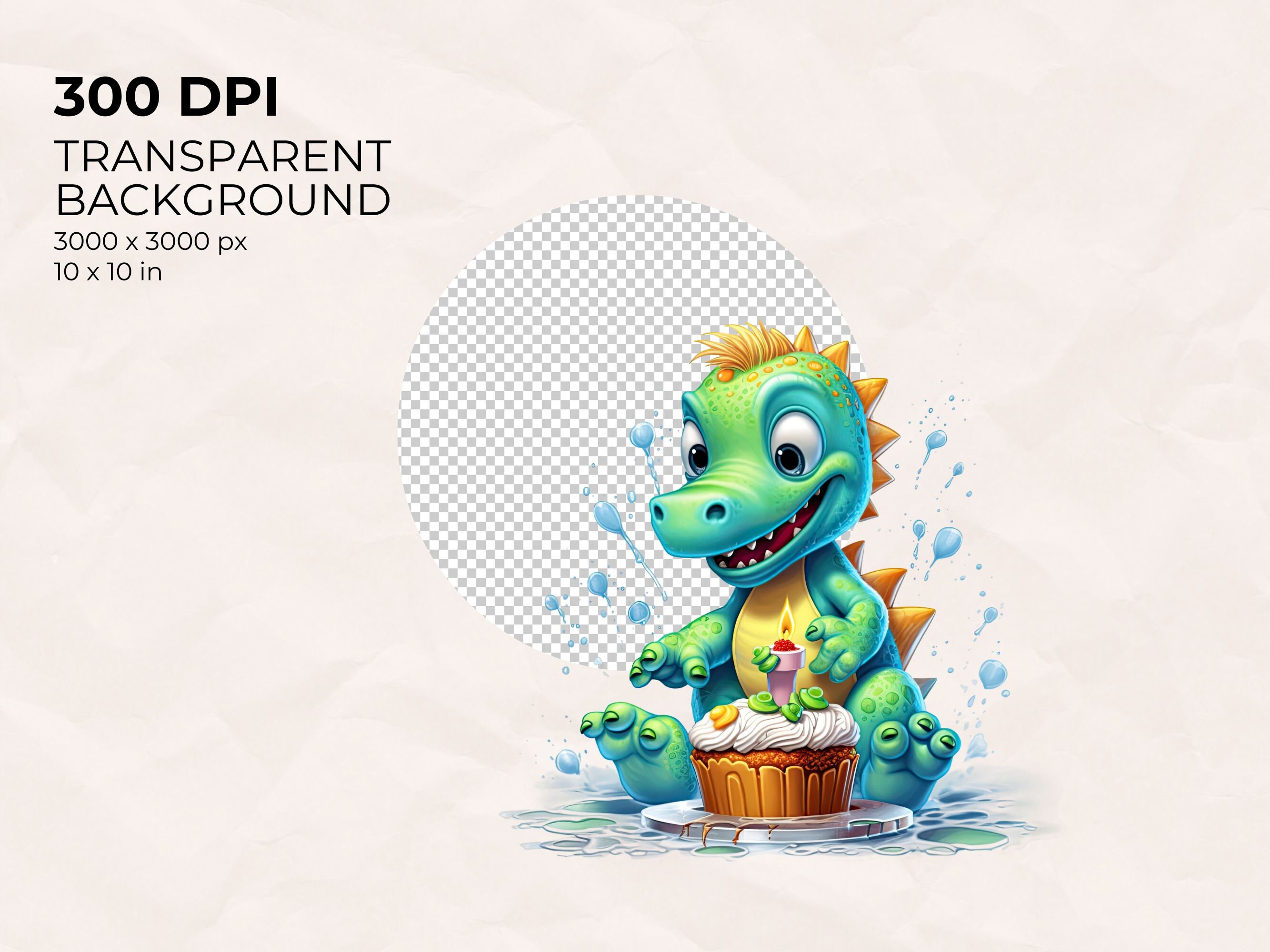 Watercolor Dinosaur Birthday Party Clipart Bundle, Commercial Use ...