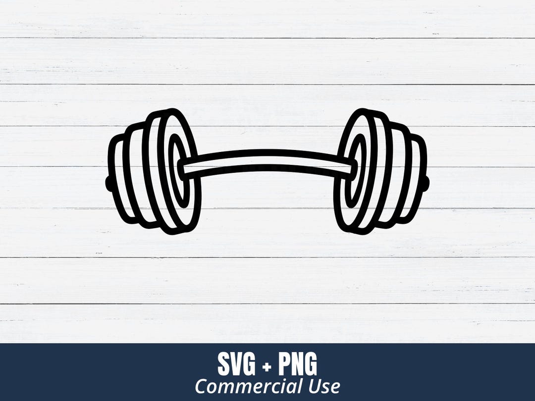Barbell Svg, Gym Graphics, Barbell Dumbbell Svg, Weight Training Svg ...