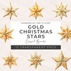 19 Christmas Star Clipart, Star Clipart, Printable Watercolor Clipart ...