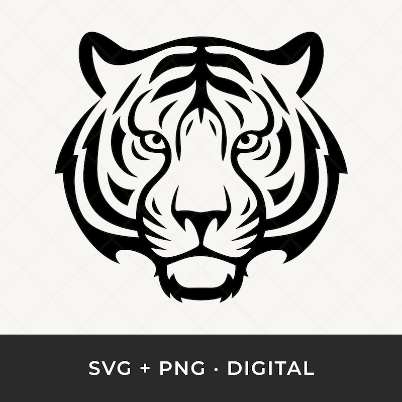 Tiger Svg - Etsy