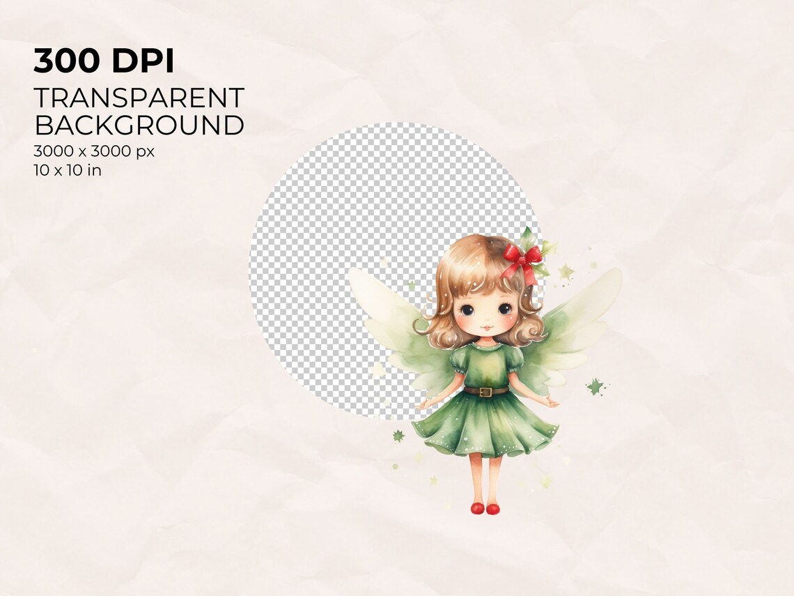 Christmas Fairy Clipart, Xmas Angel Clip Art, Christmas Clipart, Cute ...