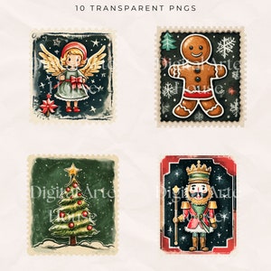 Watercolor Christmas Stamp Clipart Bundle, North Pole Clipart Bundle ...