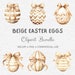 Pastel Easter Eggs Clipart Bundle Pastel Color Clipart, Eastereggs ...