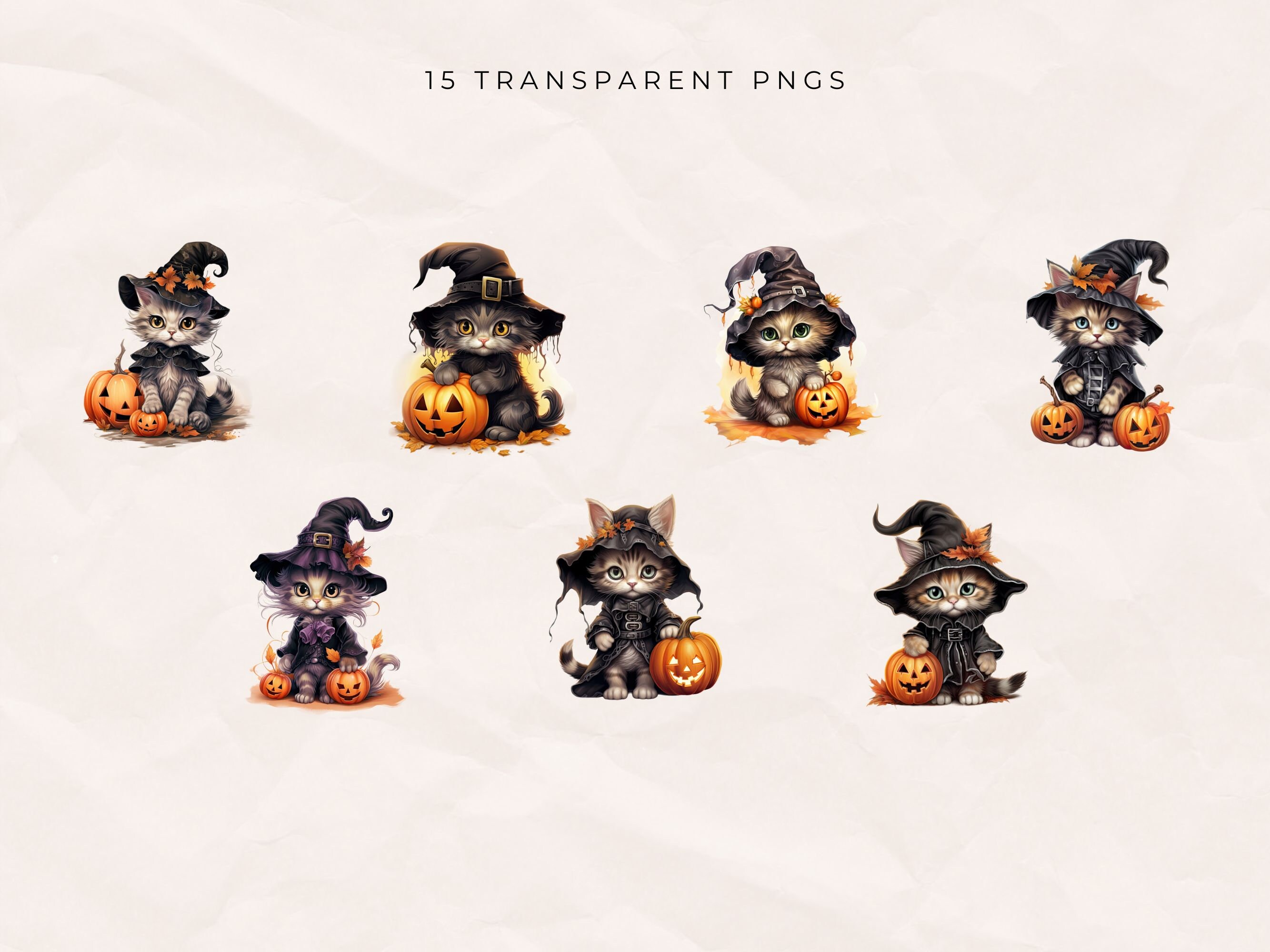 Watercolor Halloween Cat Clipart Halloween Clipart, Black Cat Clipart ...