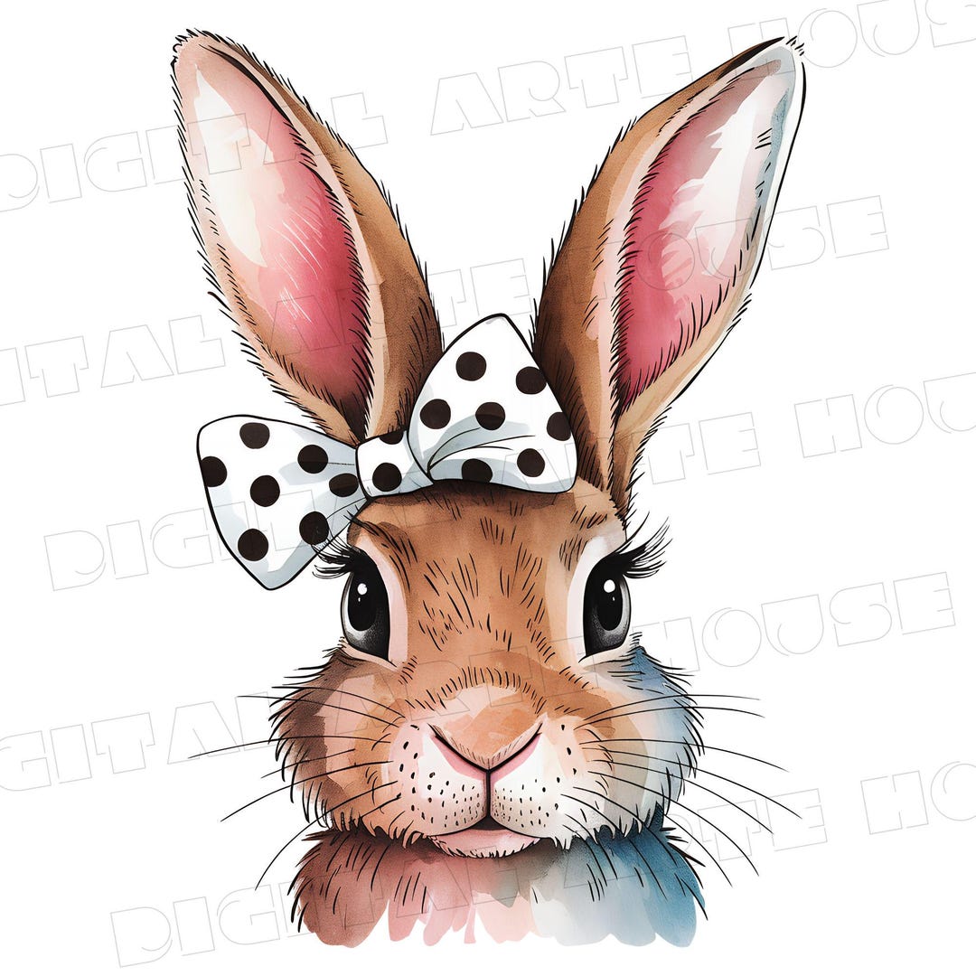Coquette Bunny Png, Colorful Bunny Png, Cute Bunny Graphics, Ribbon Bow ...