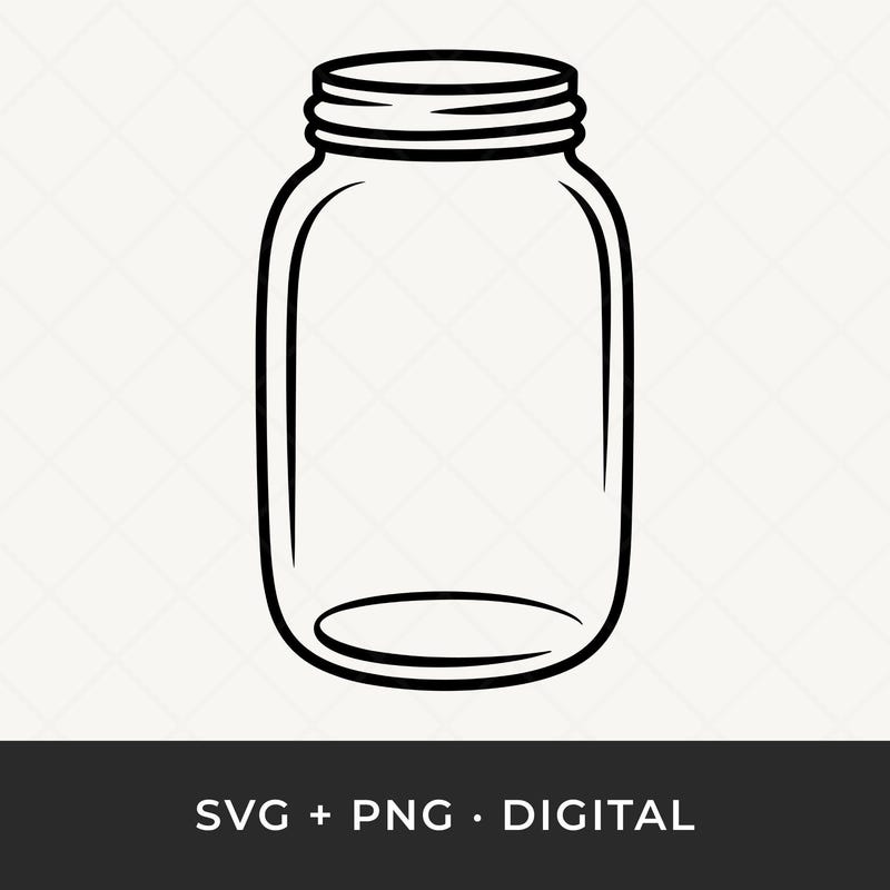 Mason Jar Decal - Etsy