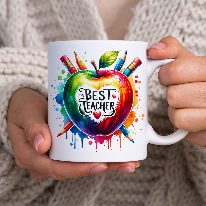 Teacher Day Mug Template - Etsy