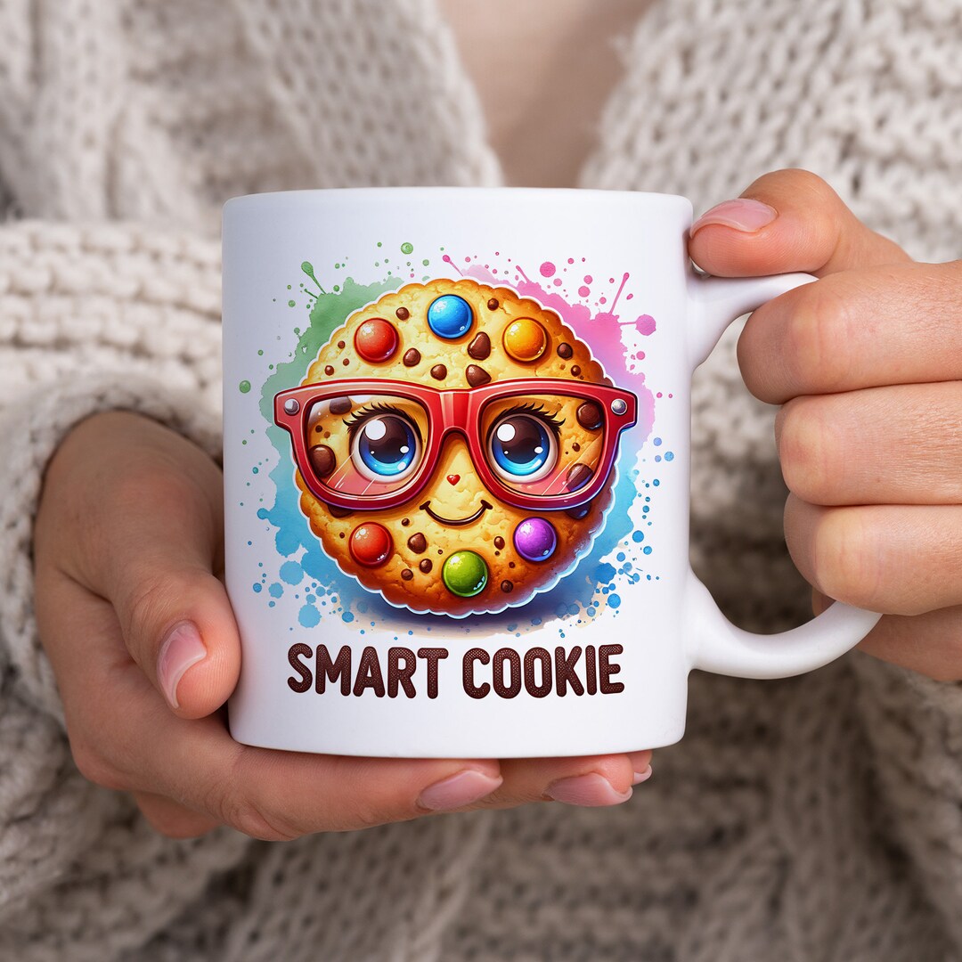 Smart Cookie Mug Wrap Template: Sublimation Design (digital Download ...