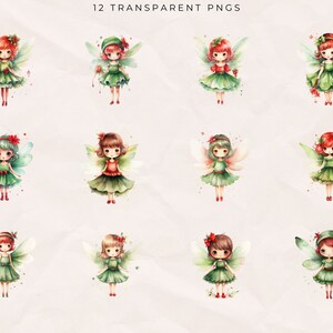 Christmas Fairy Clipart, Xmas Angel Clip Art, Christmas Clipart, Cute ...