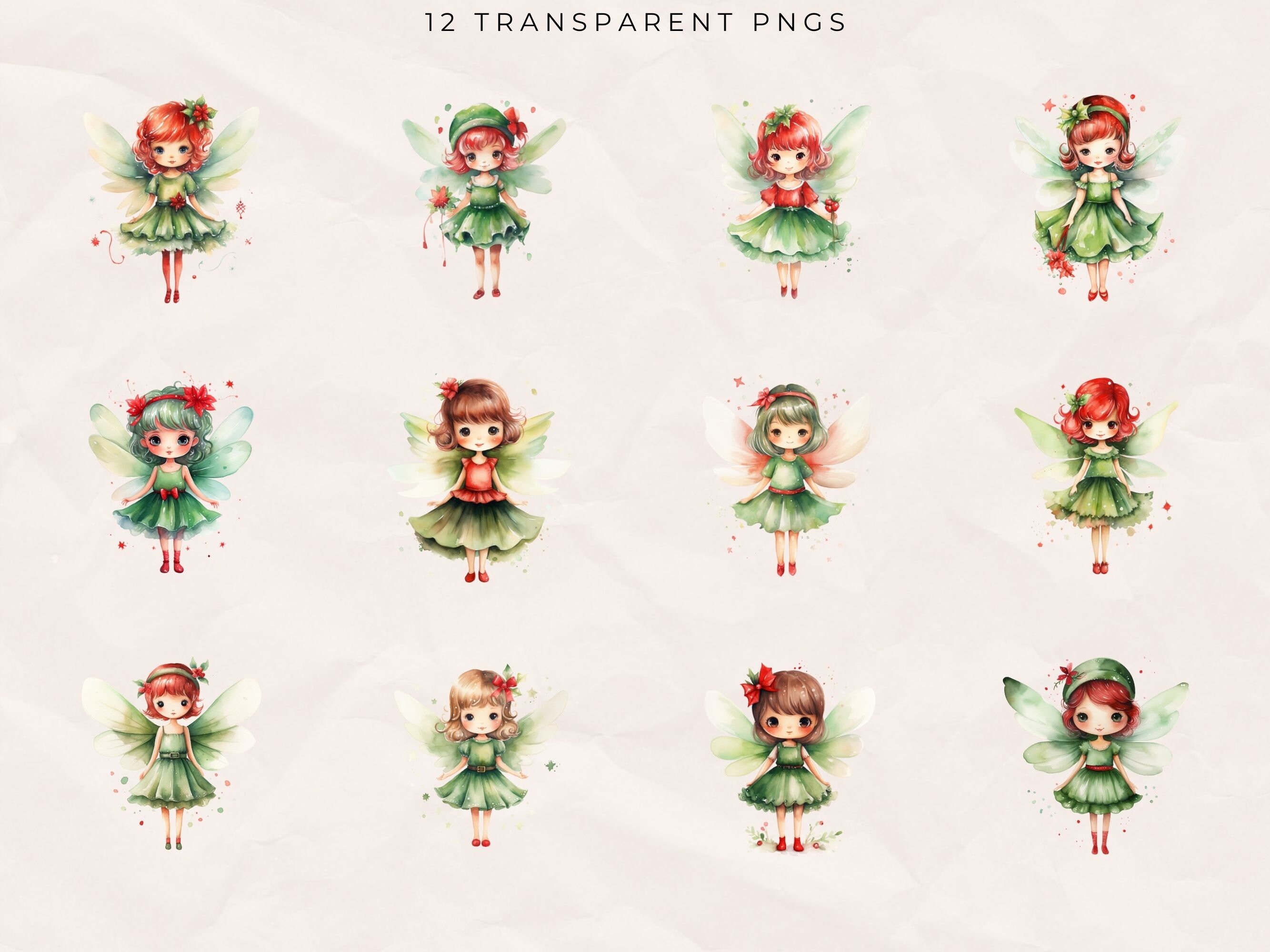 Christmas Fairy Clipart, Xmas Angel Clip Art, Christmas Clipart, Cute ...