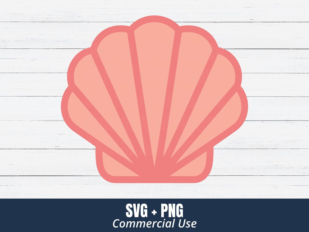 Seashell Svg, Scallop Svg, Seashell Cutout, Ocean Shell Cut File, Sea ...