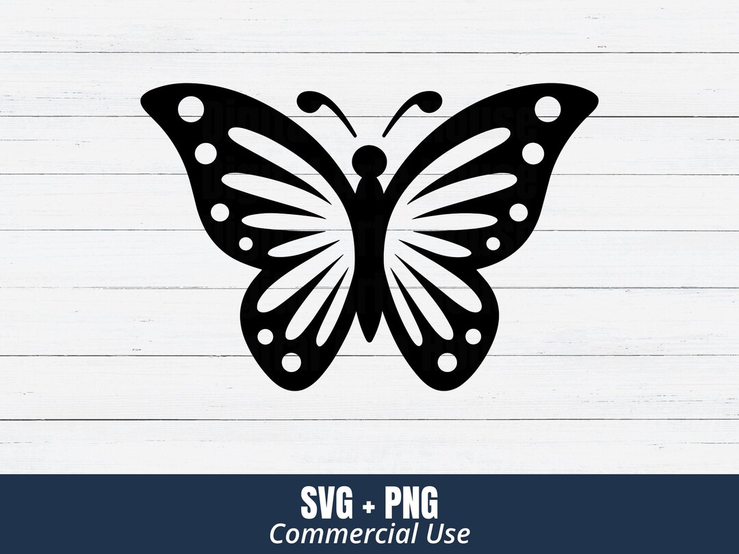 Butterfly Svg, Butterfly Silhouette, Simple Butterfly Svg, Butterfly ...