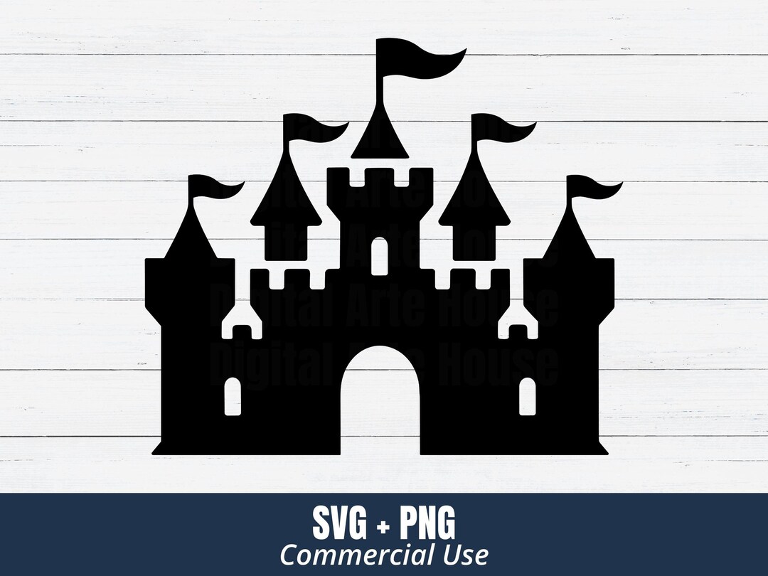 Castle Svg Png, Mouse Castle Svg, Park Castle Svg, Castle Silhouette ...