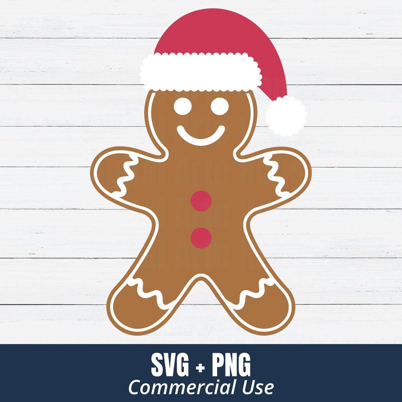 Gingerbread Face Svg - Etsy