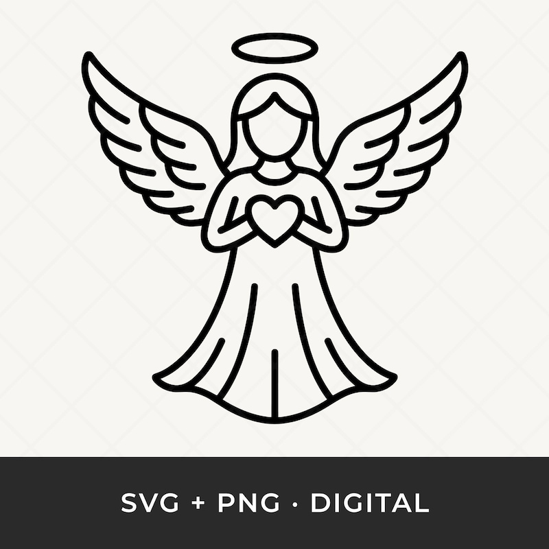 Svg free angel - Etsy.de