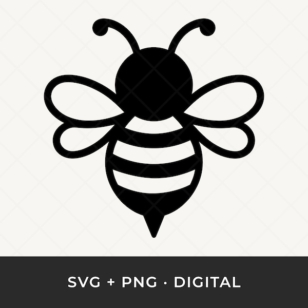 Bee Clipart Silhouette - Etsy UK