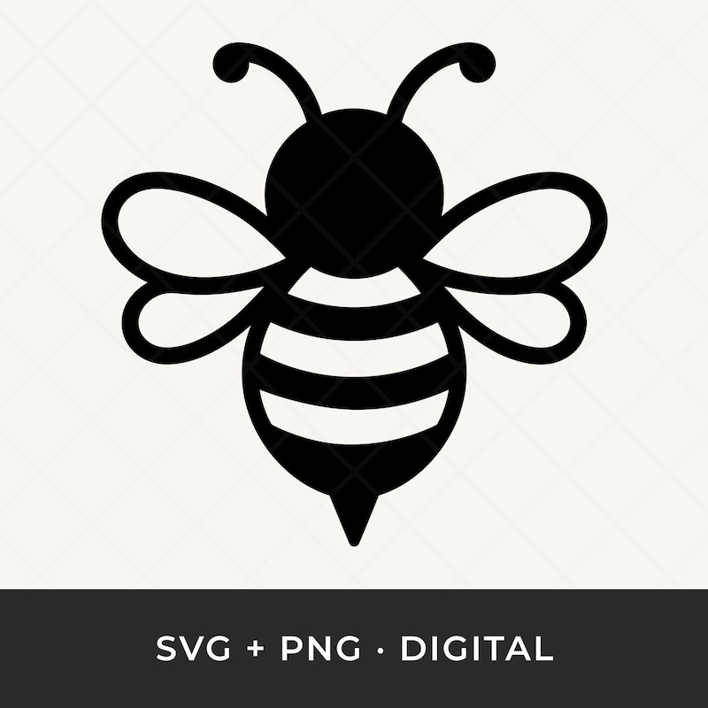 Bee Clipart Silhouette - Etsy UK