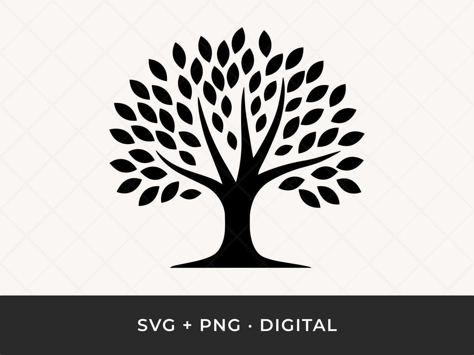 Tree of Life SVG: Family Reunion Symbol, Botanical Vector Cut File - Etsy
