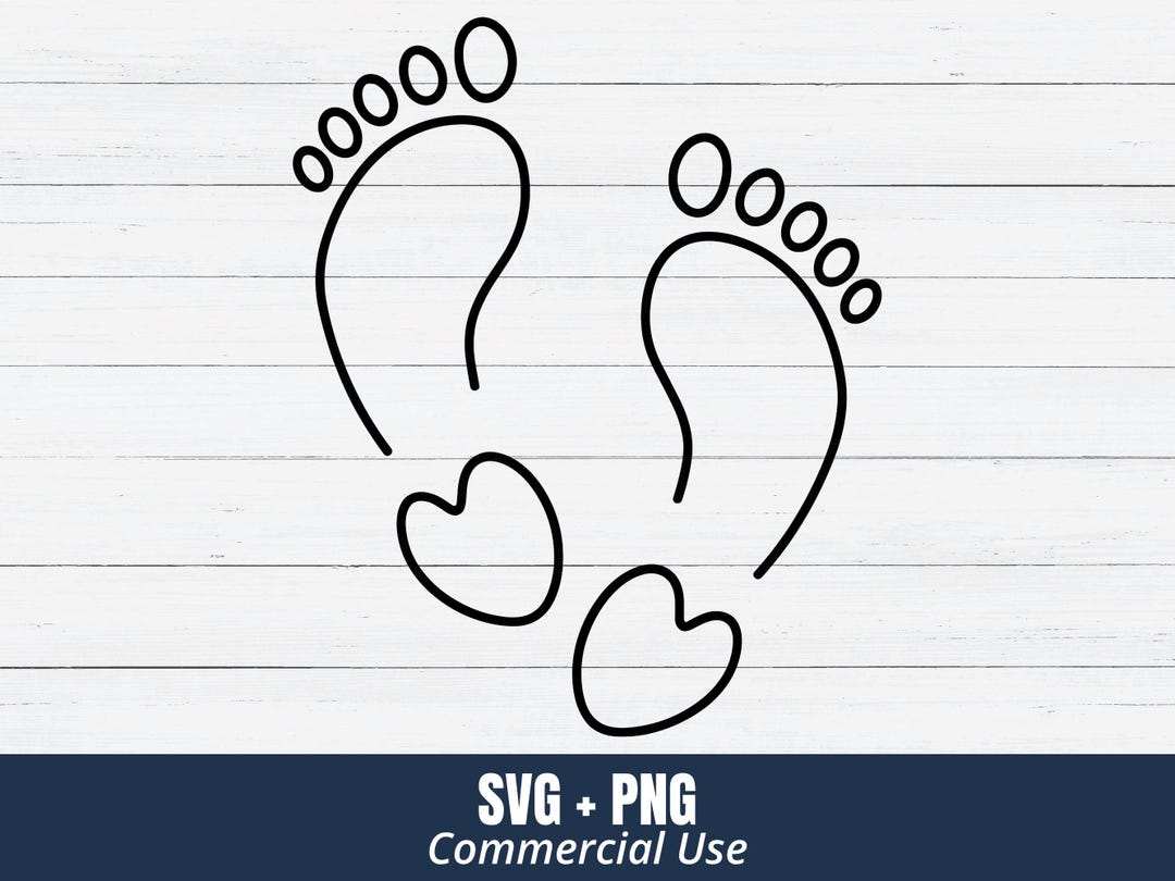Footprints Svg, Foot Steps Svg, Footsteps Cut File, Footprint Art Craft ...