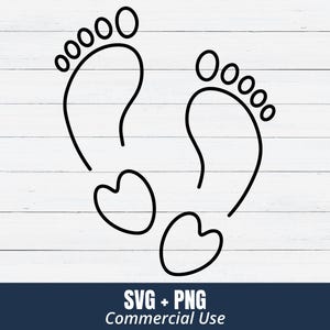 Footprints Svg, Foot Steps Svg, Footsteps Cut File, Footprint Art Craft ...