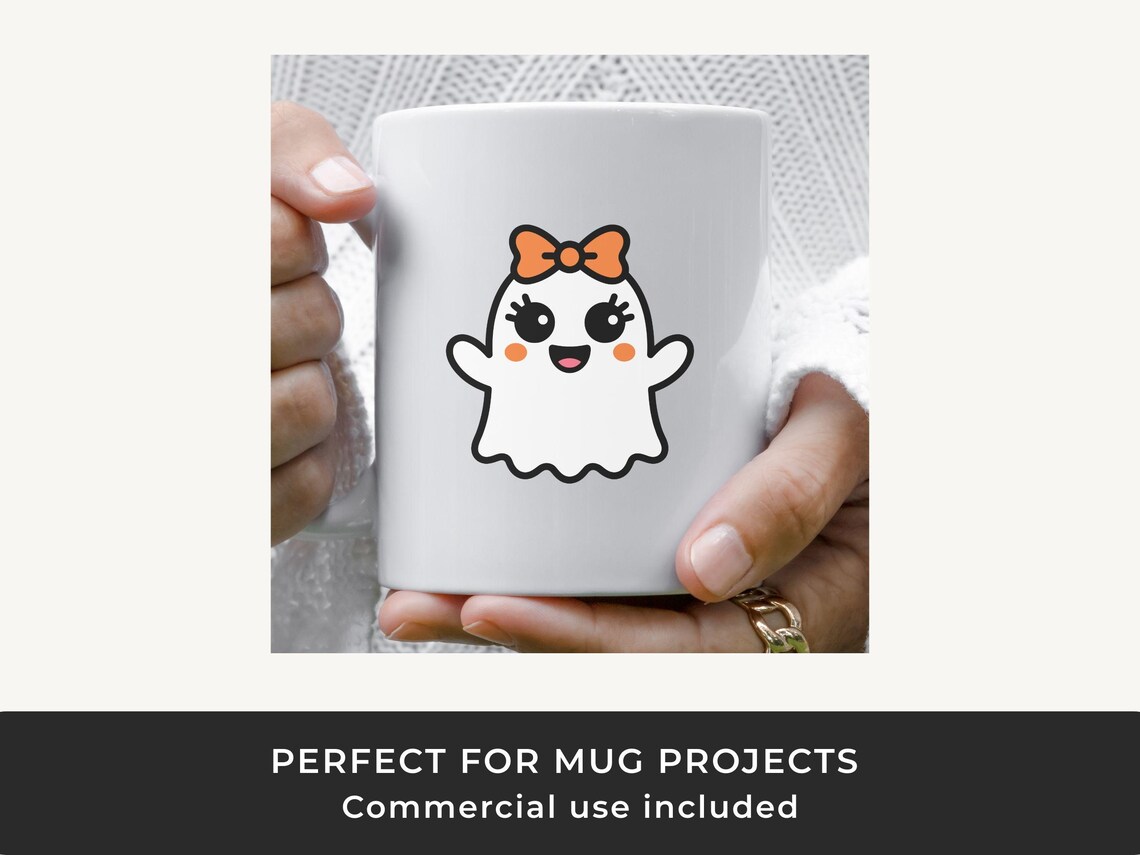 Girly Ghost Bow SVG: Halloween Cricut Cut File - Etsy