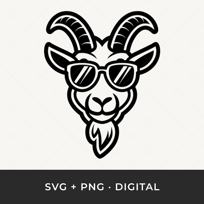 Goats With Sunglasses Svg - Etsy