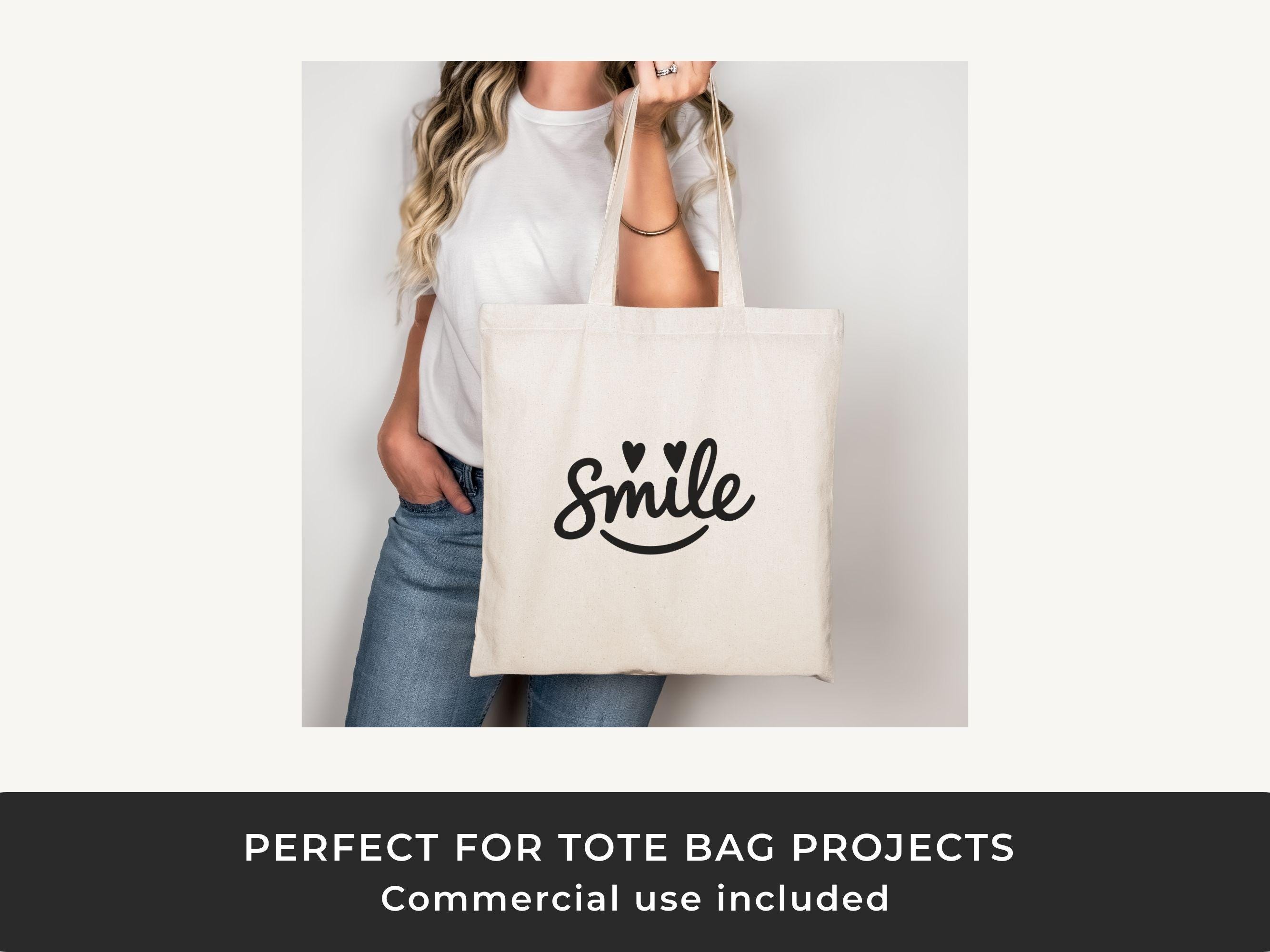 Smile SVG: Heart Script Word Art Cut File for Cricut and Silhouette - Etsy