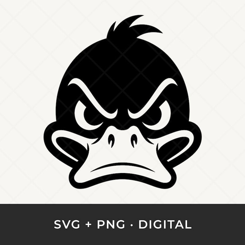 Black Angry Duck - Etsy UK