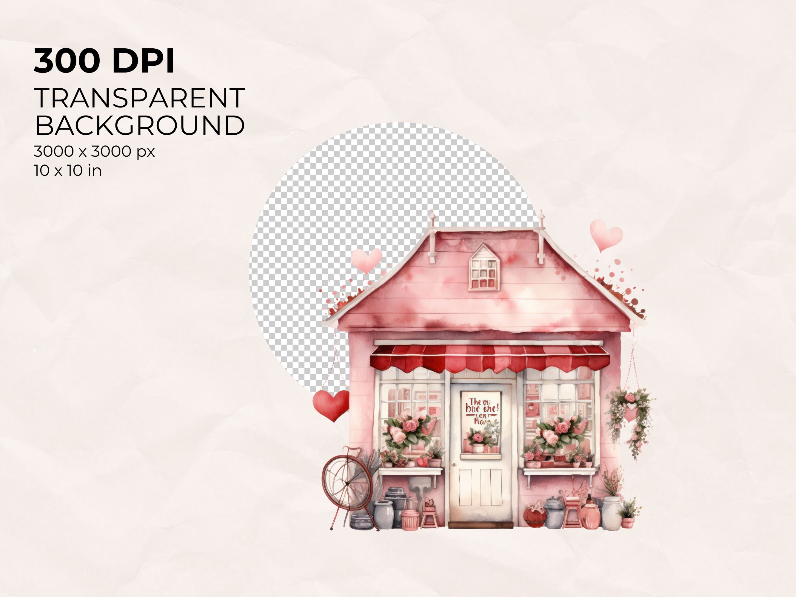 Watercolor Valentine Candy Shop Clipart Sweet Store Bundle, Valentine ...