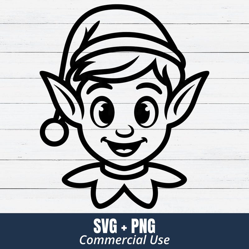 Elf Face Svg - Etsy