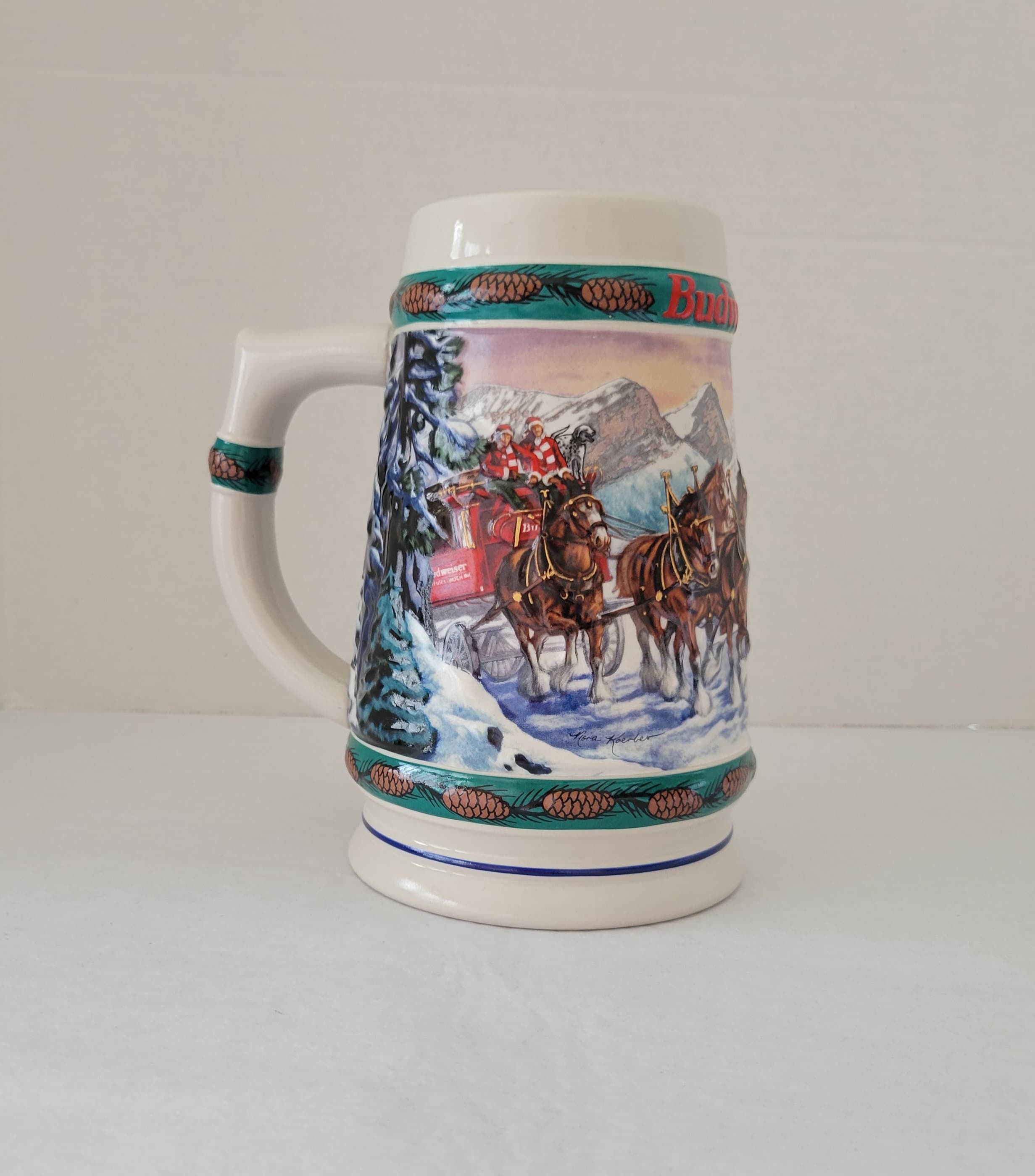 1993 Budweiser Holiday Stein