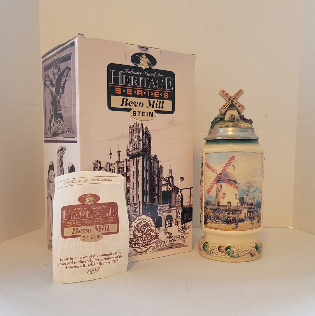 1997 Anheuser Busch Heritage Series Stein, "bevo Mill", CB9 - Etsy