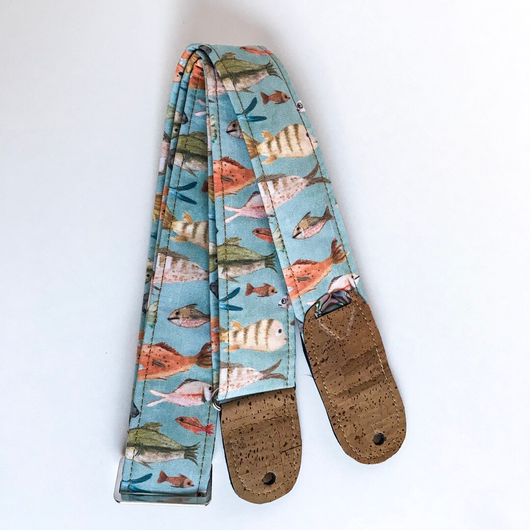Vegan Guitar Strap Fish Guitar Strap Soft Comfortable - Etsy