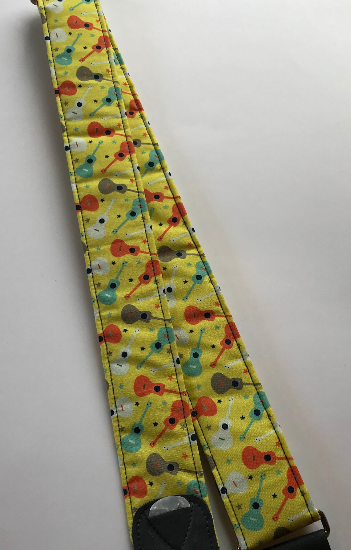 Guitars and Stars Yellow Guitar Strap Kids Guitar Strap - Etsy