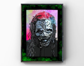 Slipknot / Corey Taylor the Nameless Drawing ART PRINT - Etsy