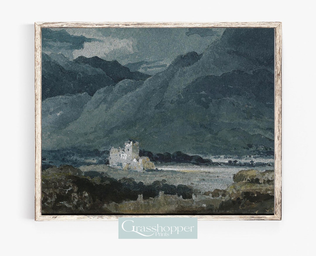 Irish Landscape Print, Ireland Scenery Painting, Castle Ross ...