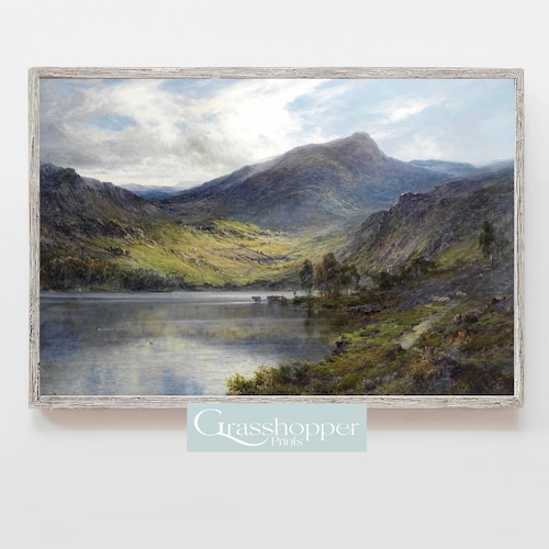 Scottish Village Wall Decor Scotland Landscape Art Print - Etsy