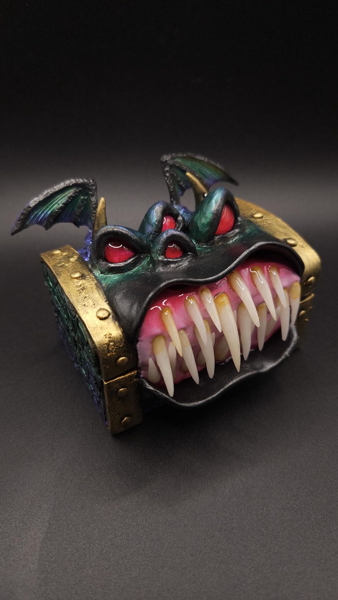 Mimic Dice Box, Holder, Chest, Jewelry Box, Monster Chest, Horror ...