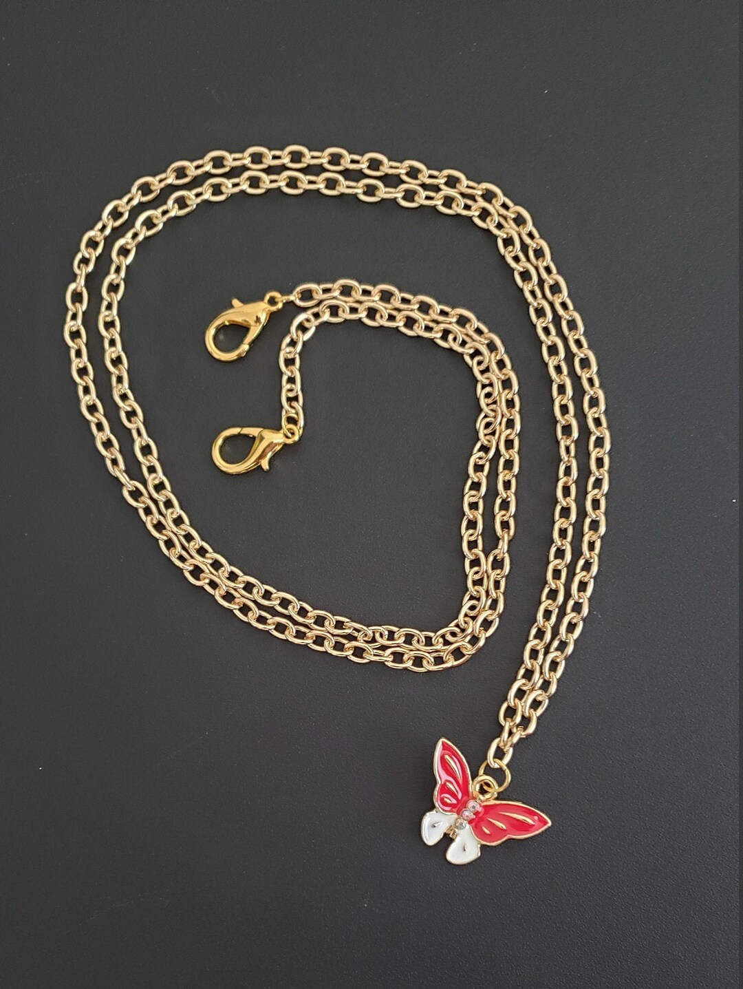 Eye Glasses Lanyard/ Face Mask Chain Lanyard & Necklace / Butterfly ...